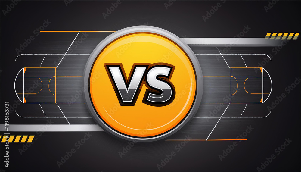 vs logo versus board of rivals with space for text illustration grey vs ...