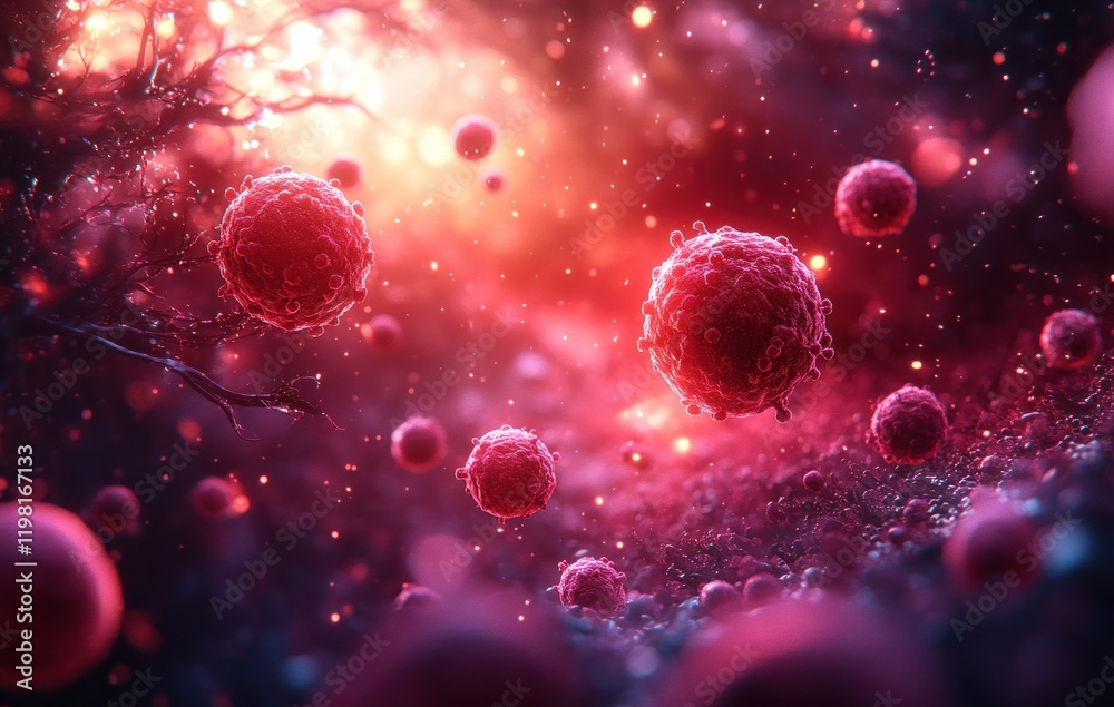 Cancer Cells Attacking Blood Cells in Leukemia Treatment and Diagnosis ...