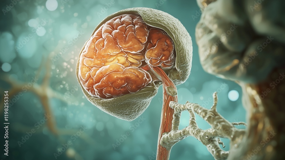 Human anatomy concept the pituitary gland and its role in the endocrine ...