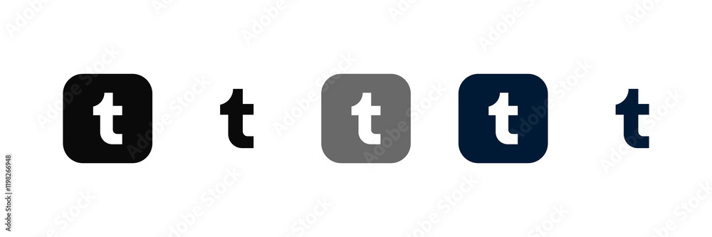 Tumblr logo. tumblr icon button , social media icons. social media and ...