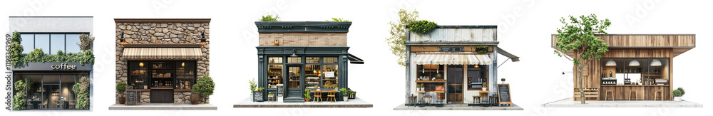 PNG Charming rustic storefronts with greenery on transparent background ...