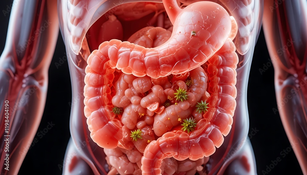 Ilustración de Stock High-resolution 3D medical illustration of human ...