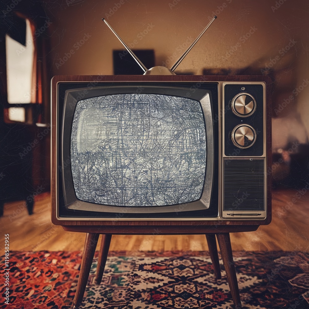 old tv set, Vintage Television Set: Retro Classic TV from the Past ...