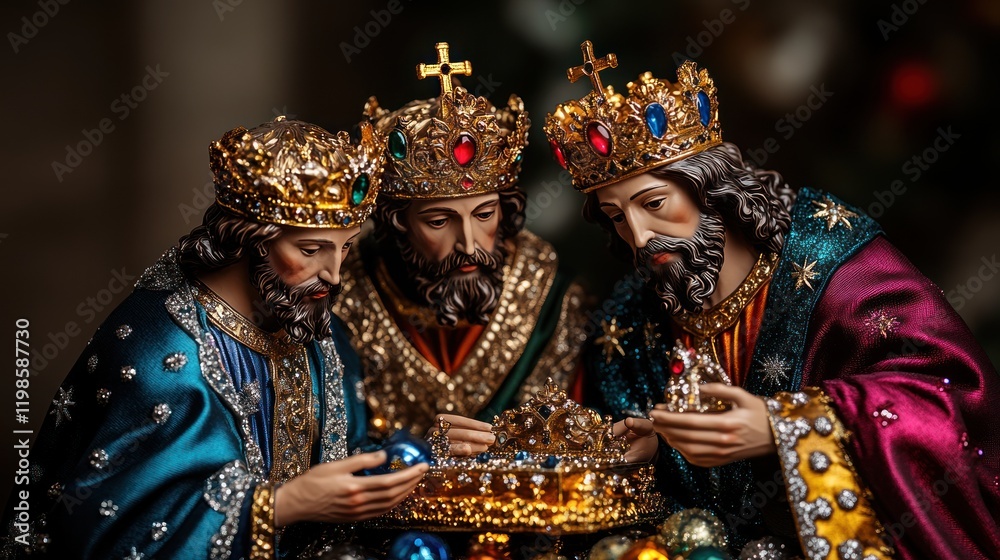 Three Wise Men D Figures - Reyes Magos Caspar, Melchior and Balthazar ...
