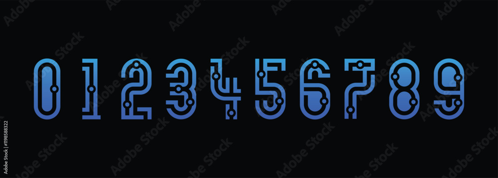 collection of logo designs for numbers 1 to 10 with creative numbers in ...