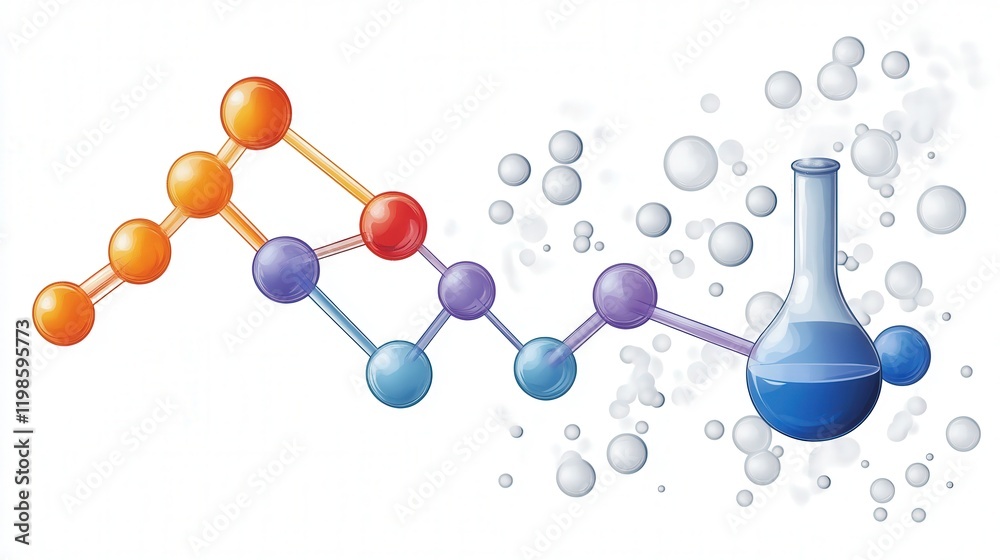 Ilustración de Stock diagram of a chemical equilibrium, showing how ...