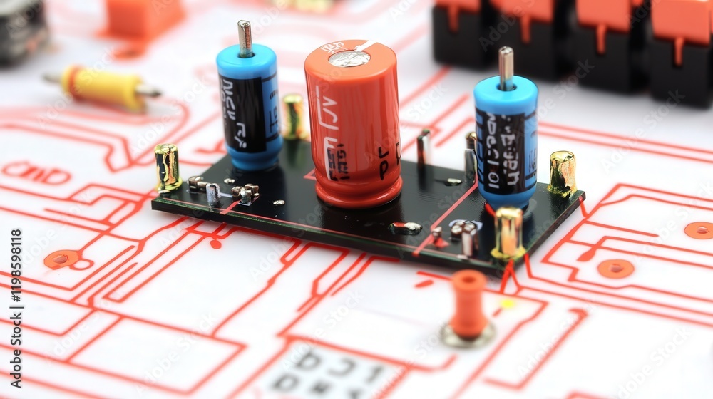 Stock-Illustration „diagram of an electric shock circuit, illustrating ...