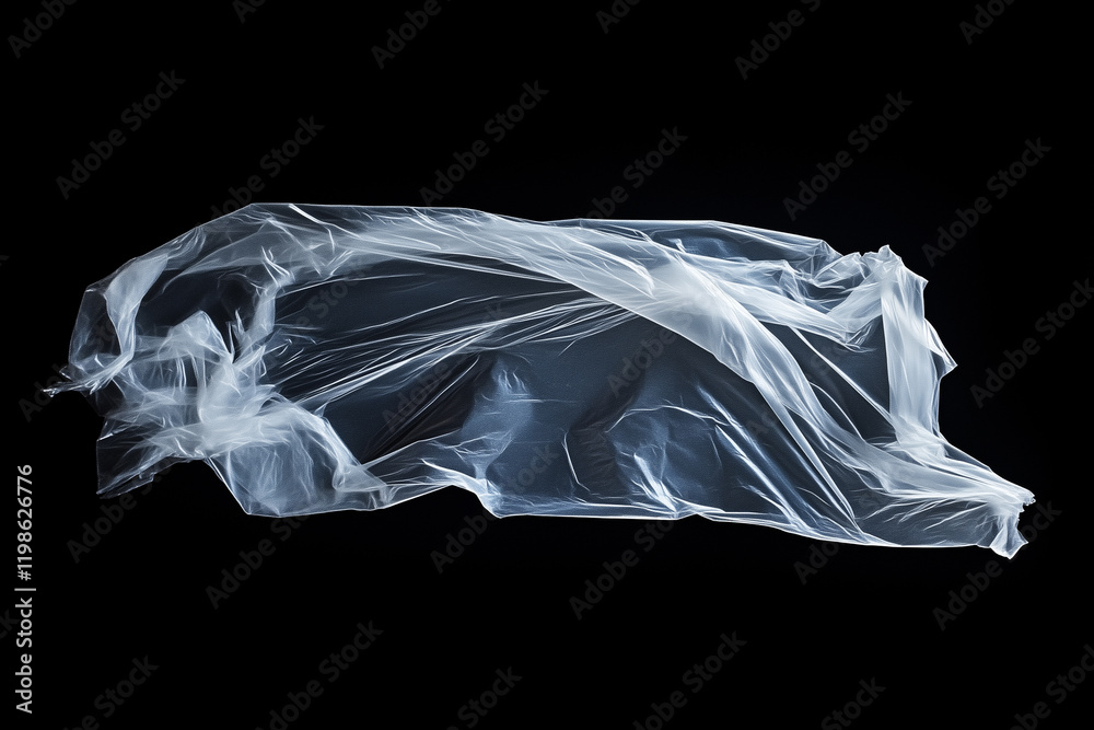 Plastic wrap texture for background and photo overlay effect. set of ...