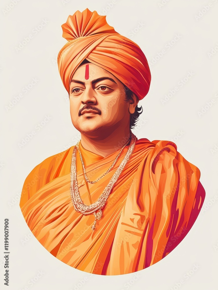 Swami Vivekananda Jayanti Vector illustration, National Youth Day of ...