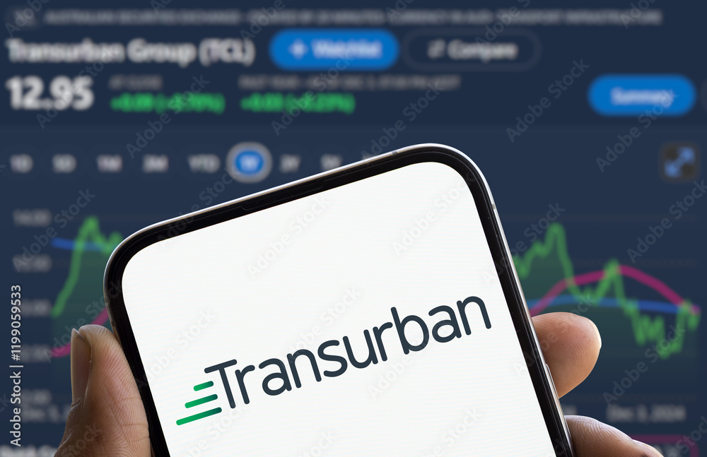 Dhaka, Bangladesh- 16 jan 2025; Transurban logo is displayed on ...