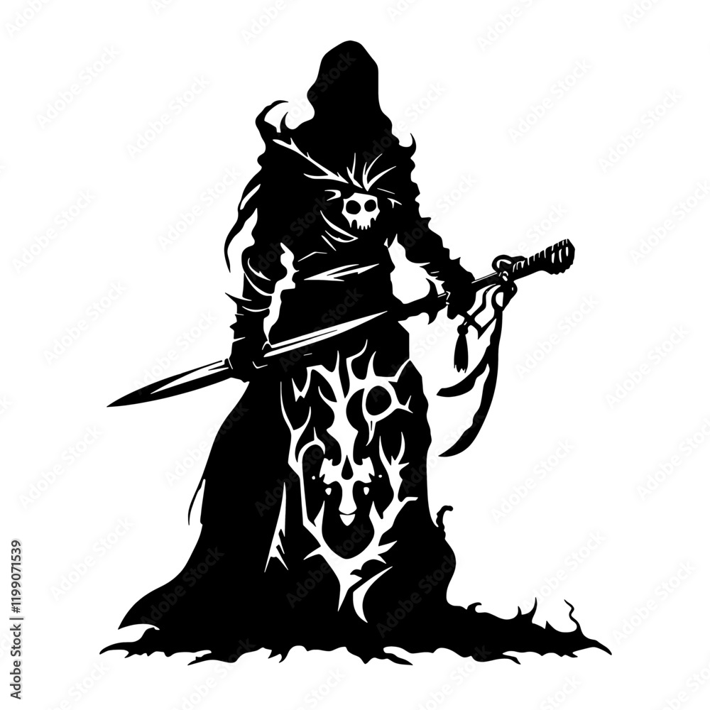 Necromancer – A Dark and Intriguing Design Perfect for Fantasy Art ...