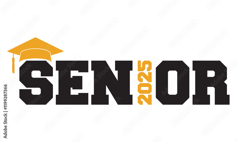 Senior 2025 Clip Art - Graduation 2025 Vector and Clip Art Stock Vector ...