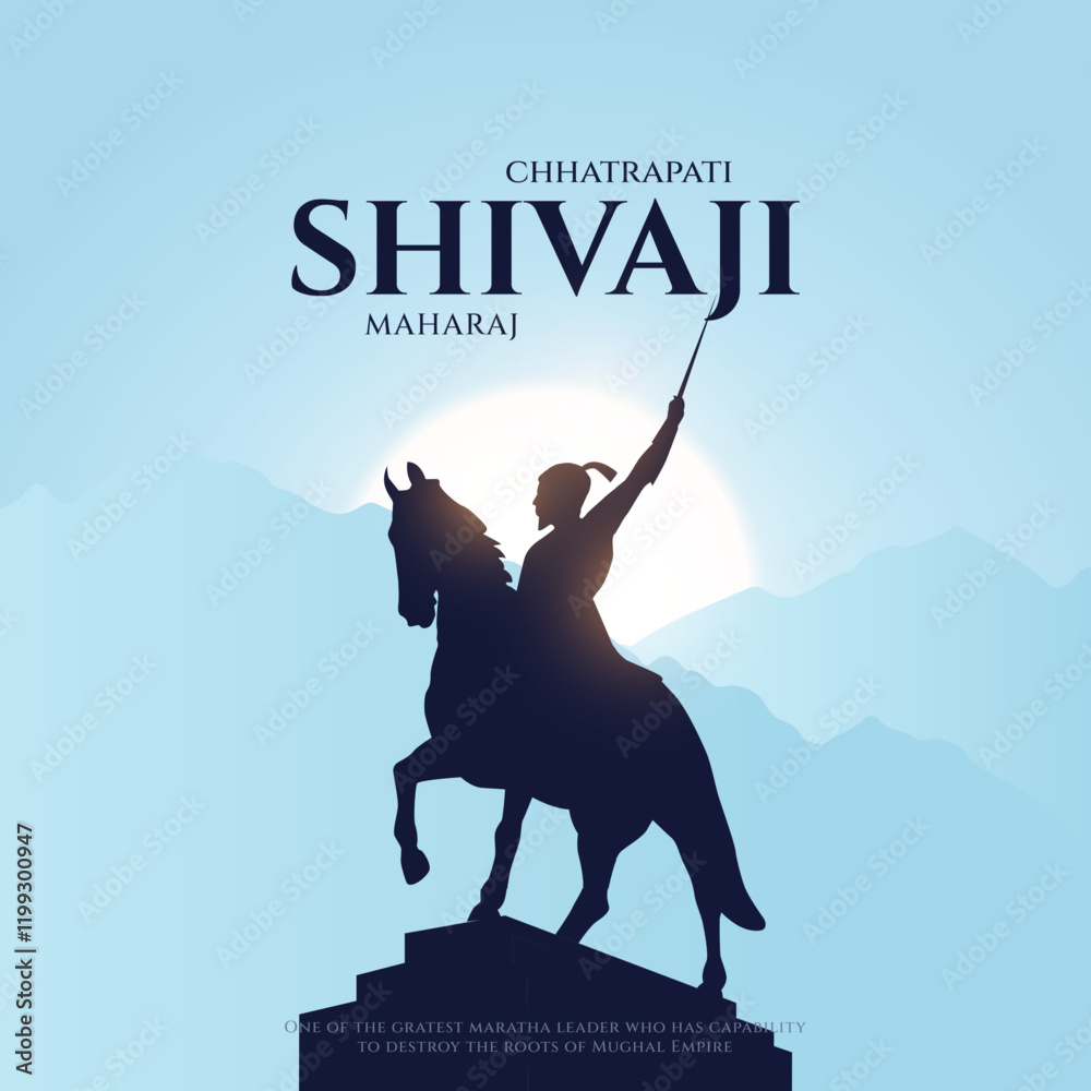 Happy Chhatrapati Shivaji Maharaj Jayanti Banner Design. Shivaji ...
