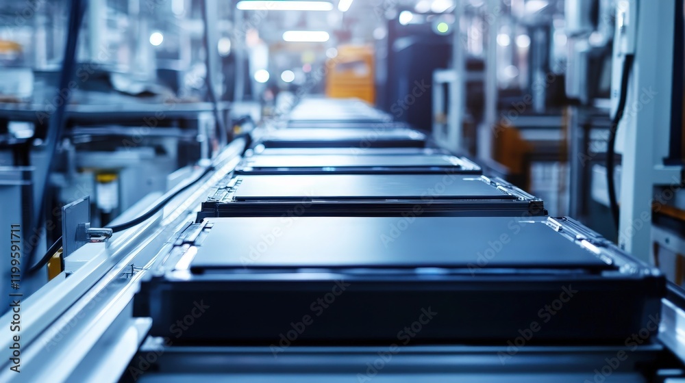 Automated processes in the assembly line for efficient battery cell ...