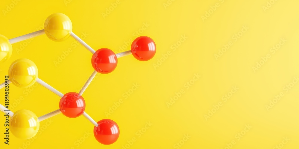 Educational concept bright infographic on molecular structure ...