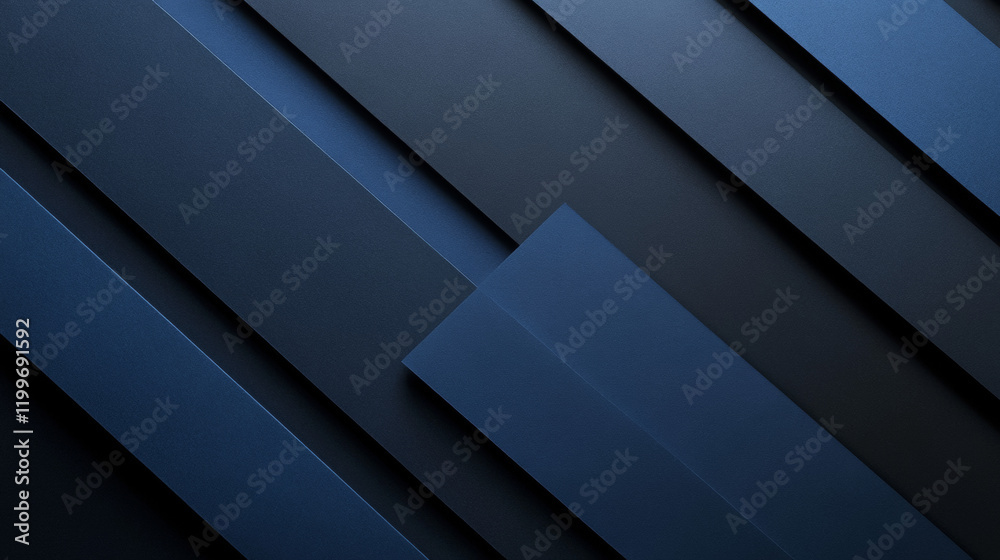 Blue and Black gradient background. Dark blue studio room background ...