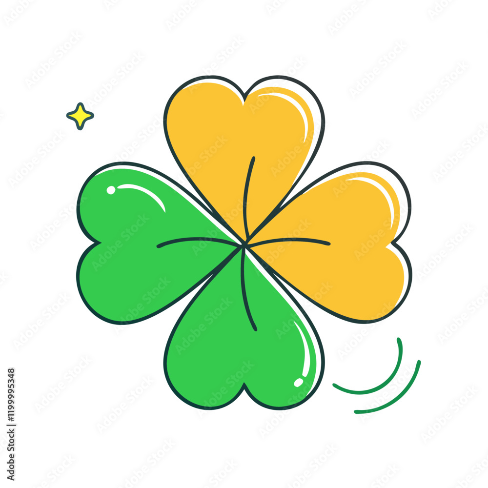 shamrock icon, shamrock vector illustration-simple illustration of ...