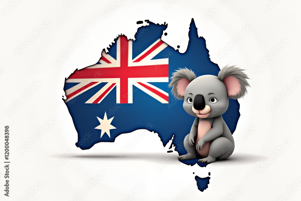 Ilustración de Stock Happy Australia Day poster design for 26th January ...