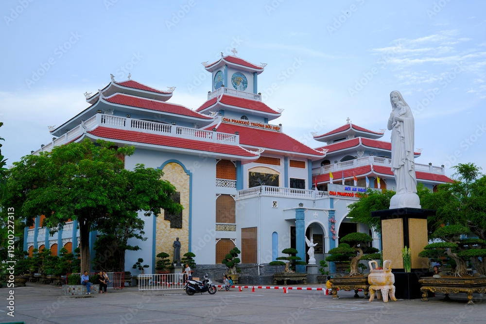 Tac Say Catholic Church with the tomb house of Francis Xavier Truong ...