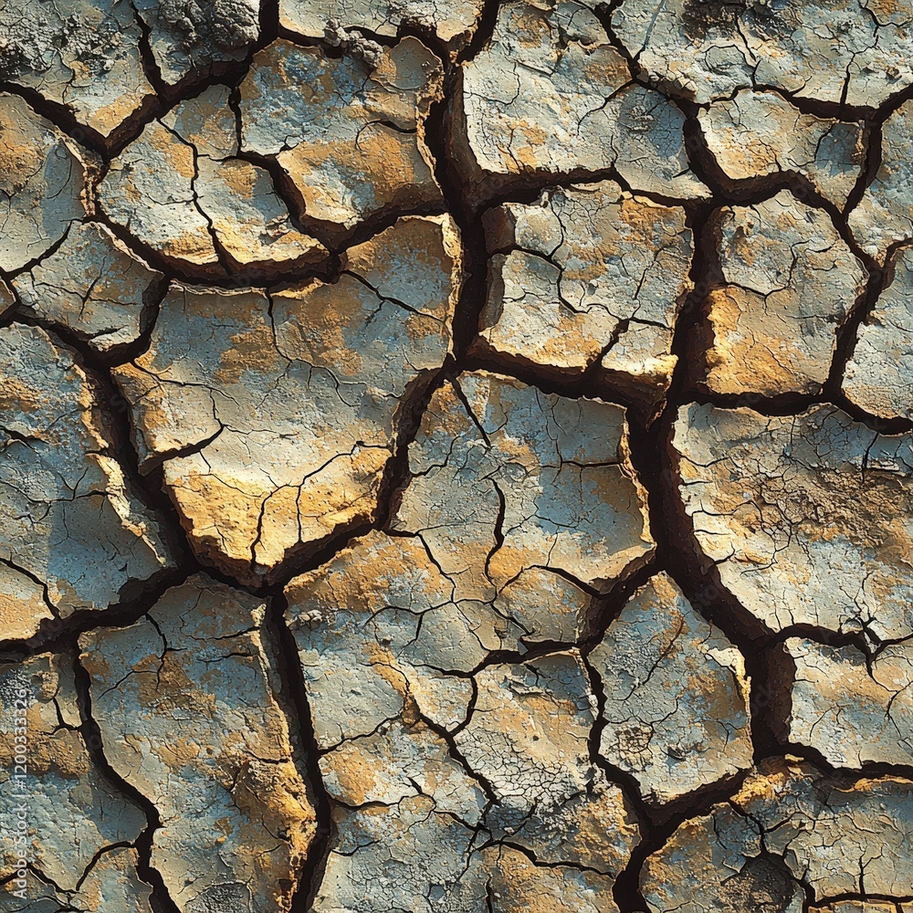 Arid cracked earth texture. Ideal for backgrounds depicting drought ...