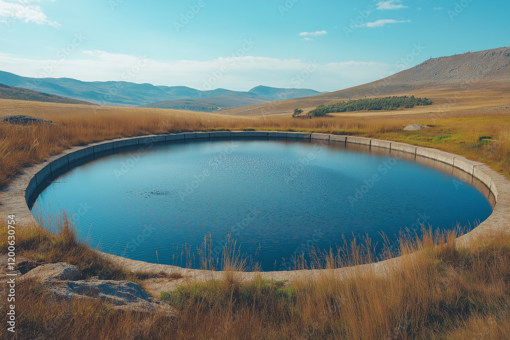 Reservoir Water Pumping System Storing Large Volumes, Ensuring ...