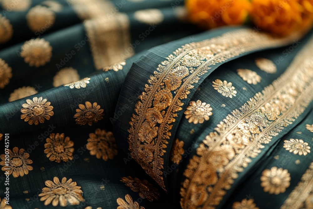 "Exquisite Emerald Green Indian Saree: A Symbol of Elegance, Tradition ...