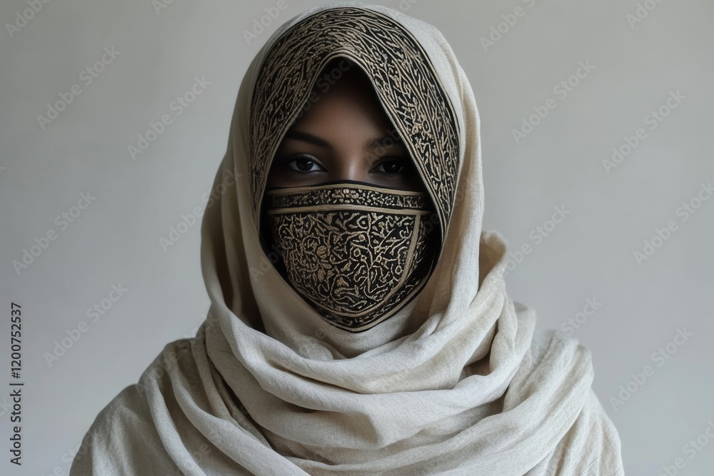 "Traditional Moroccan Djellaba Garment: A Stylish Light-Colored Attire ...
