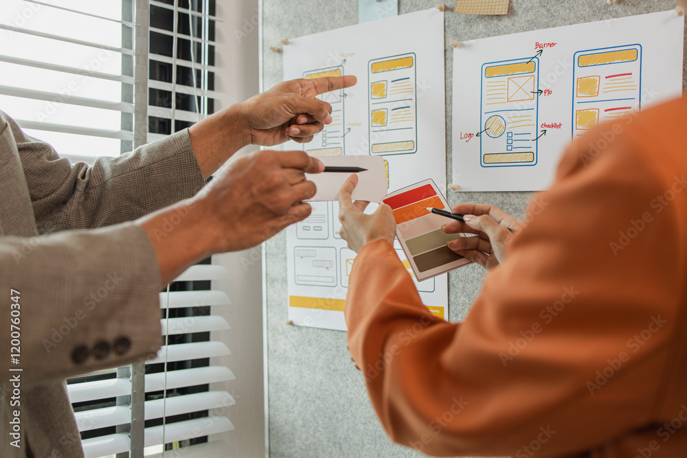 Process of creating an interface for a mobile app, user interface and ...