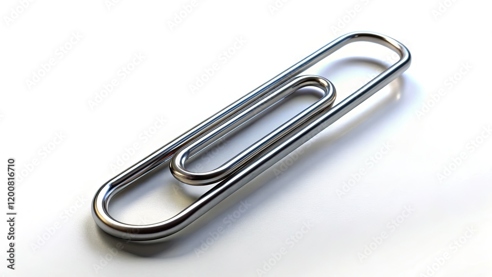 High-resolution, realistic paperclip PNG image; perfect office supplies ...