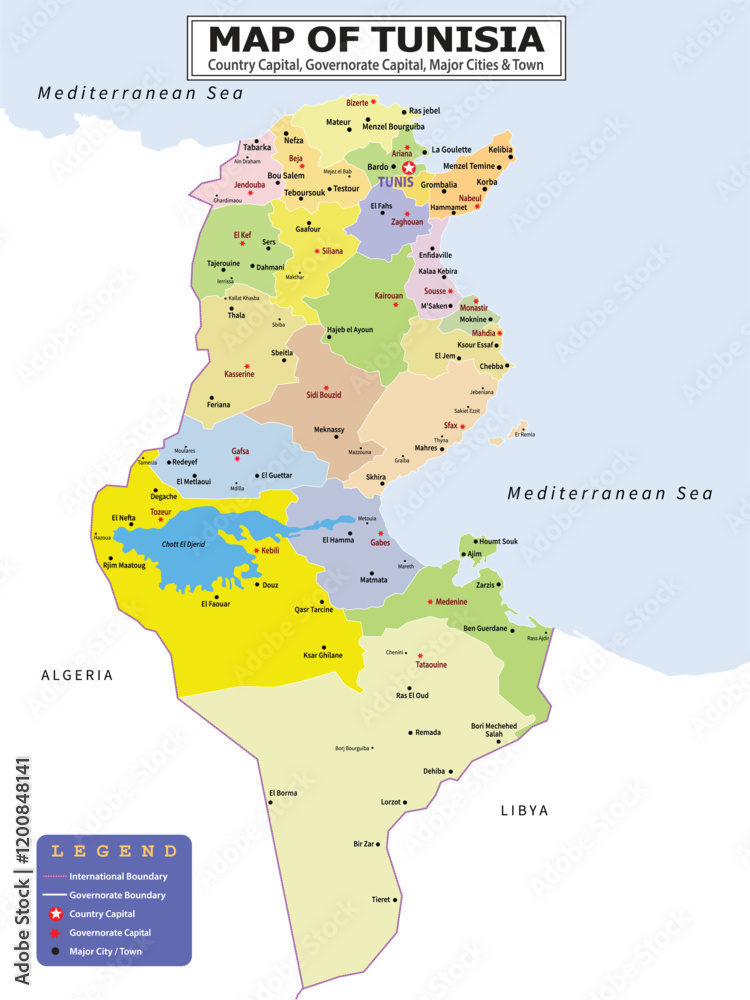 African Countries Geography Political map. Political map of country ...