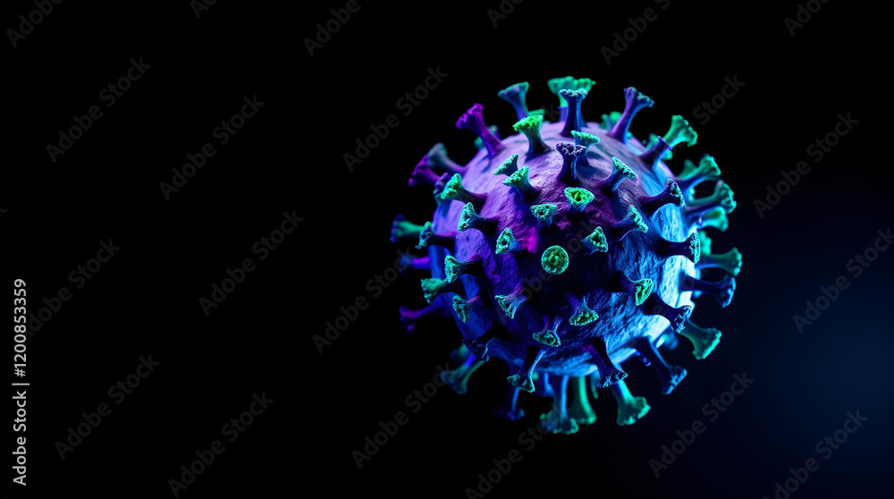 Human Metapneumovirus (HMPV) Particle: Detailed 3D Model for Viral ...