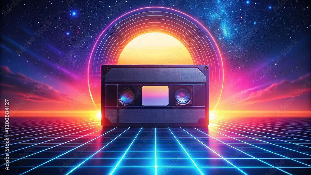 Retro VHS Aesthetic Overlay Template: High-Resolution Stock Photo for ...