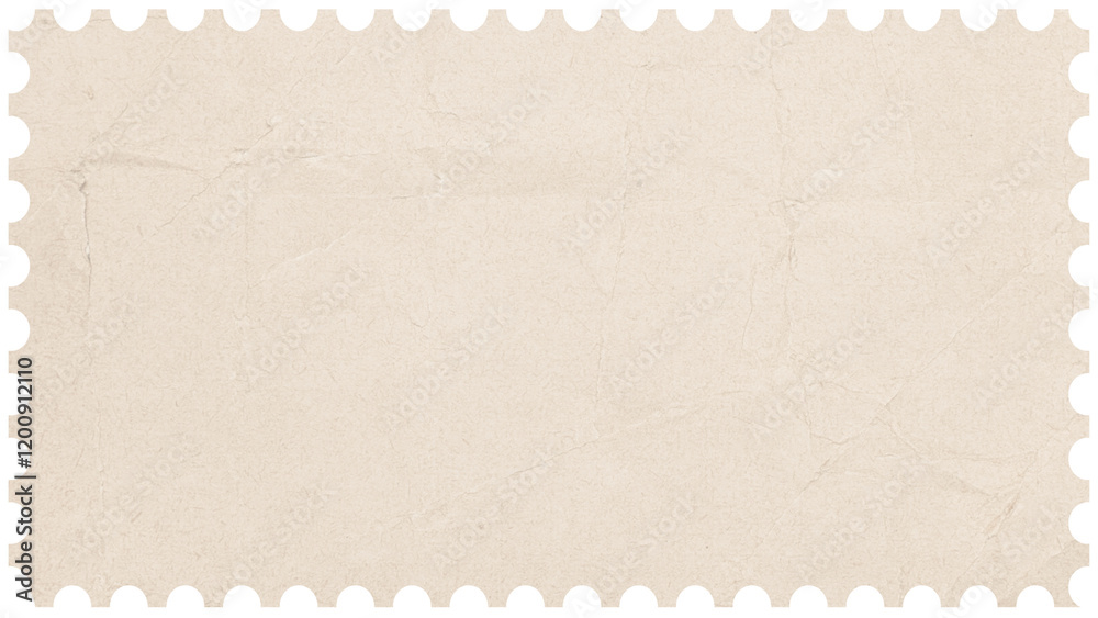 Vintage Postage stamp border blank background. Paper texture isolated ...