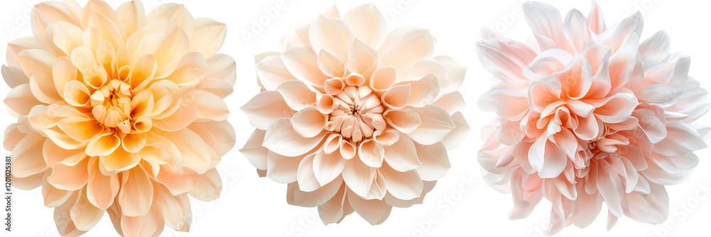 Chrysanthemum flower distinctly placed on a see-through background ...