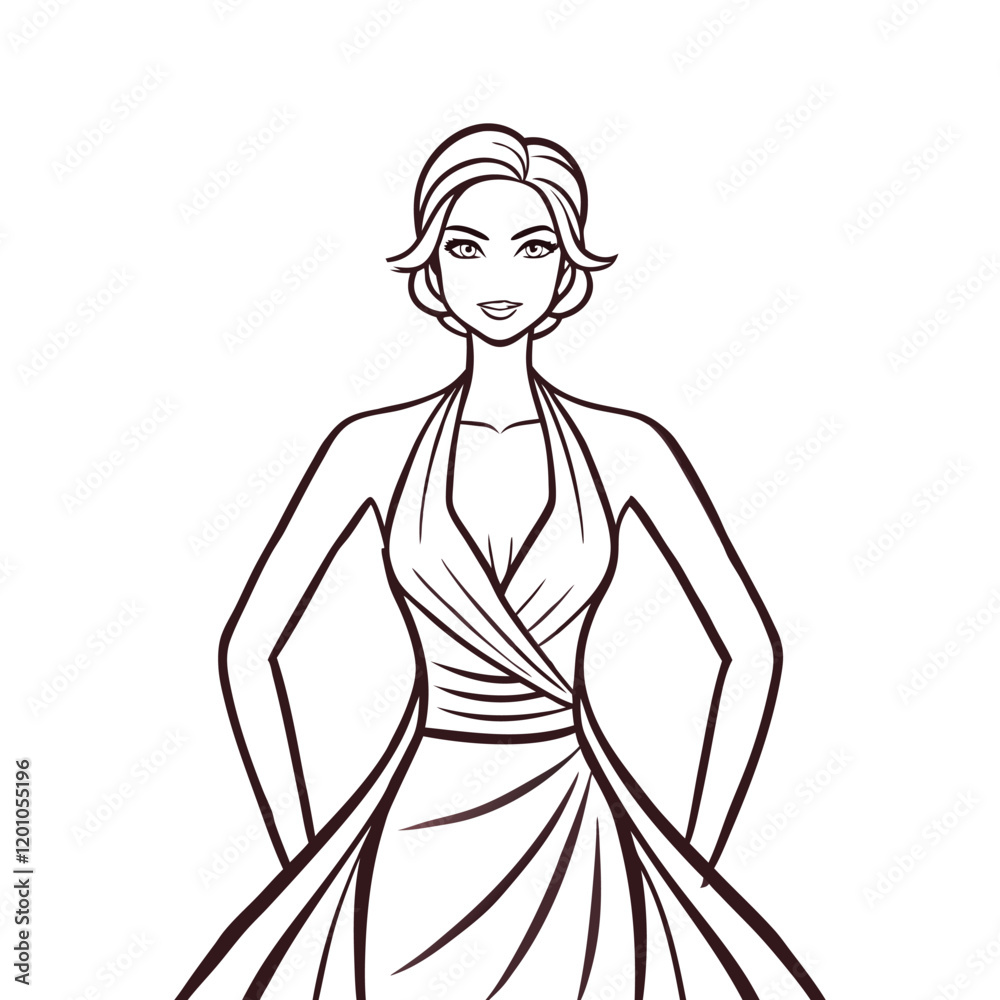 Beautiful Women Vector Art for Fashion and Design Inspiration Stock ...
