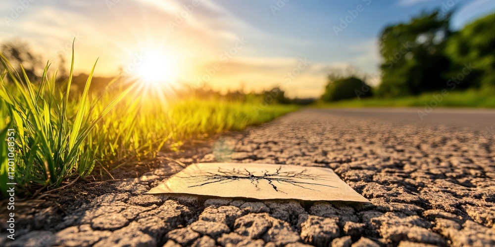 Foto de Stock climate change concept showcasing global warming and ...