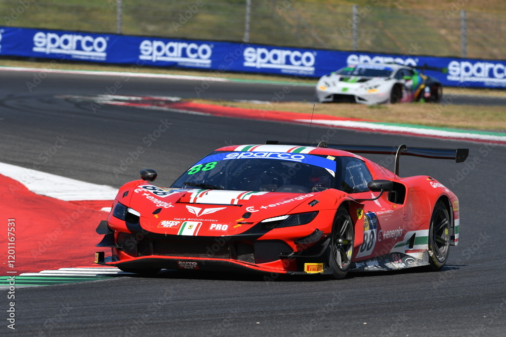 Scarperia, Italy - August 23th 2024: Ferrari 296 GT3 of team AF CORSE ...