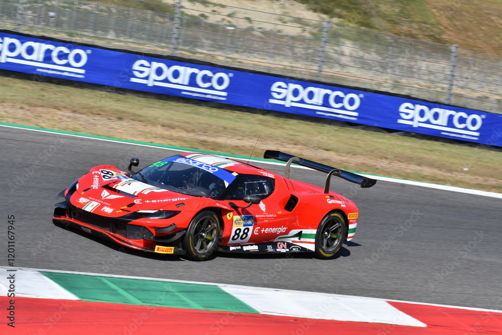 Scarperia, Italy - August 23th 2024: Ferrari 296 GT3 of team AF CORSE ...