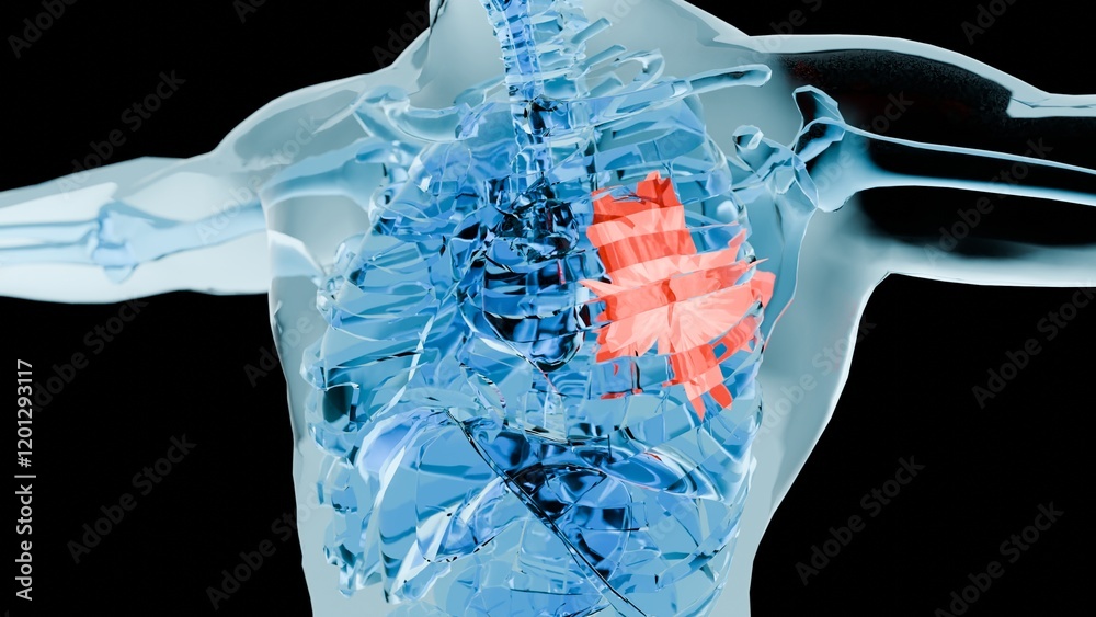 3D visualization of LUNG cancer, Medical Animation , X-Ray: A detailed ...