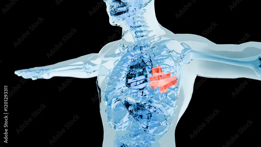 3D visualization of LUNG cancer, Medical Animation , X-Ray: A detailed ...