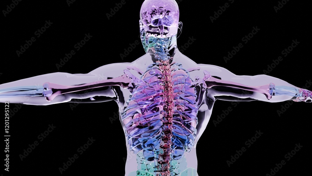 3D visualization of human body , Medical Animation , X-Ray: A detailed ...