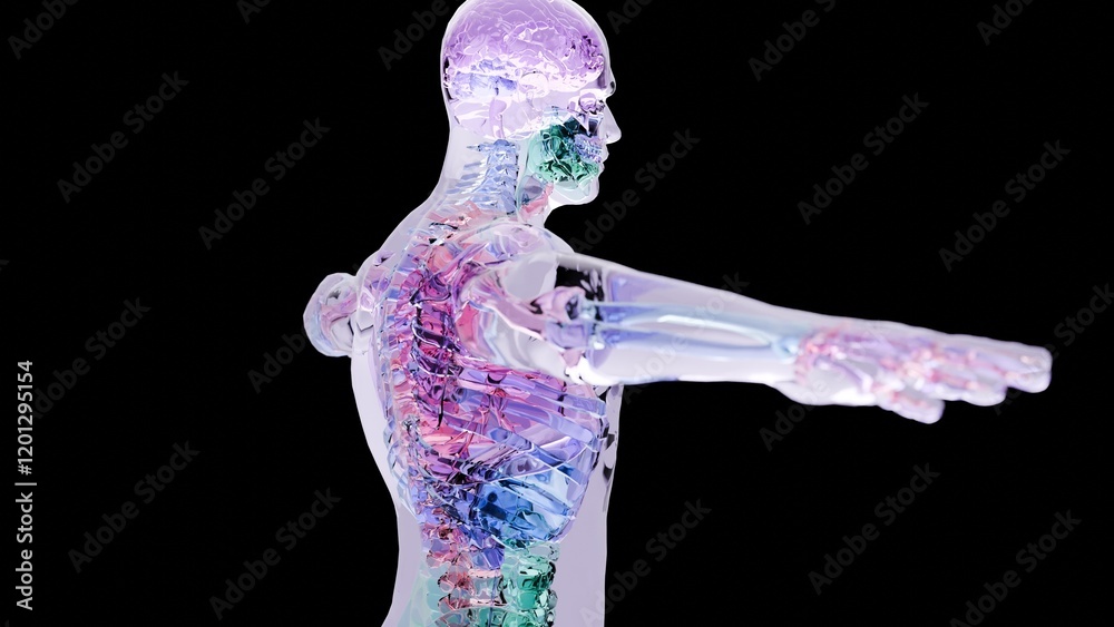 3D visualization of human body , Medical Animation , X-Ray: A detailed ...