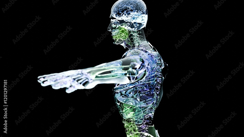 3D visualization of human body , Medical Animation , X-Ray: A detailed ...