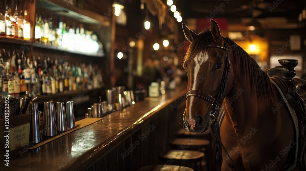 National Ride Your Horse to a Bar Day Unexpected encounter: horse at a ...