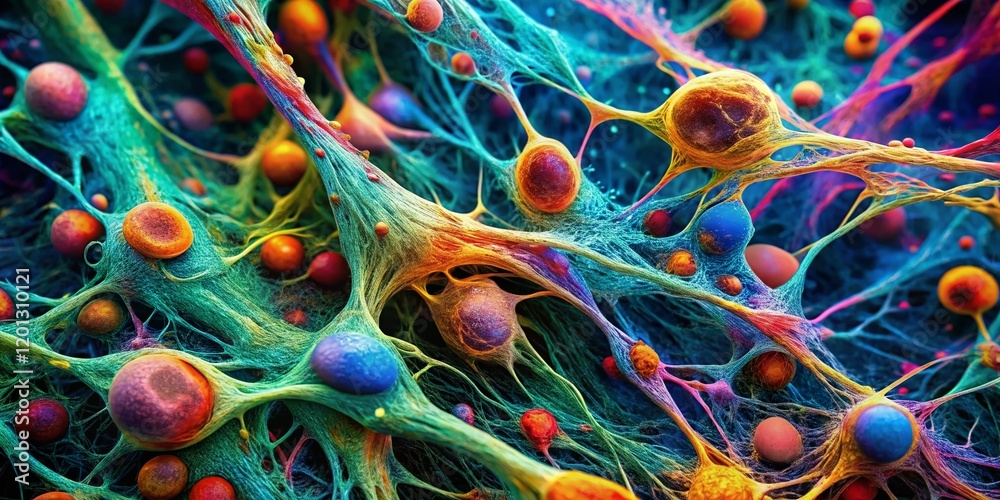 Microscopic View of Areolar Connective Tissue: Location and Structure ...