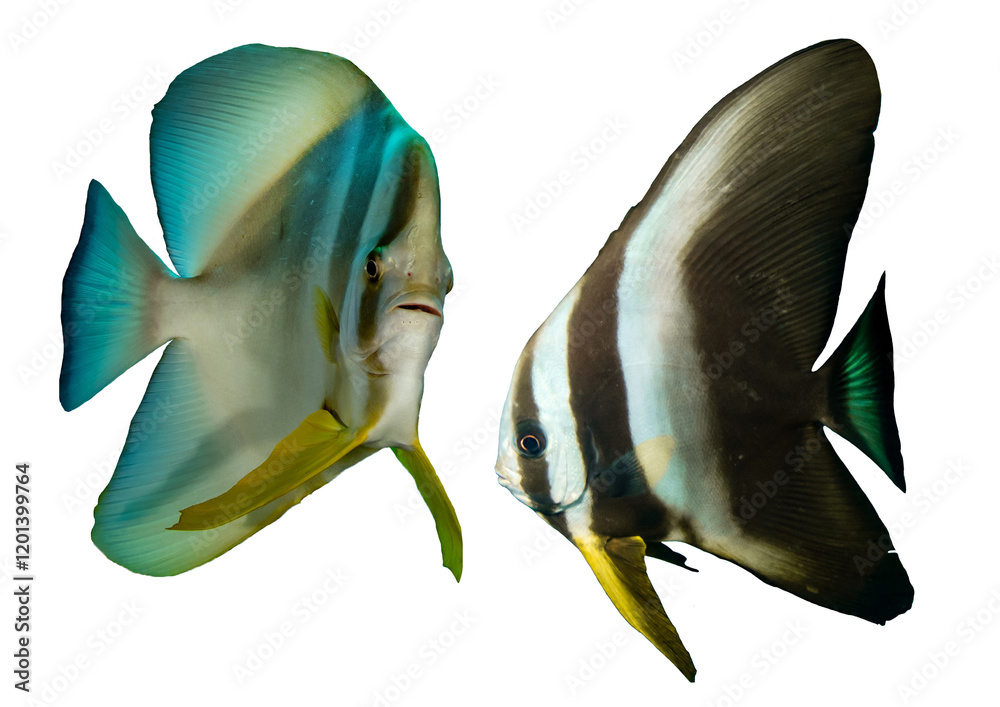 Batfish Collection – Isolated PNG with Transparent Background Stock ...