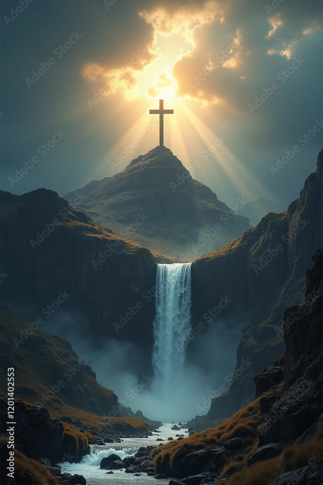 Powerful Depiction of Jesus Christ on the Cross: A Symbol of Faith and ...