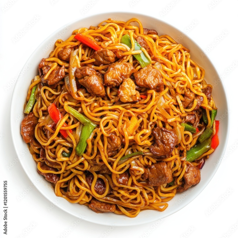 Filipino Pancit Canton Stir-Fried Noodles Stock Photo | Adobe Stock