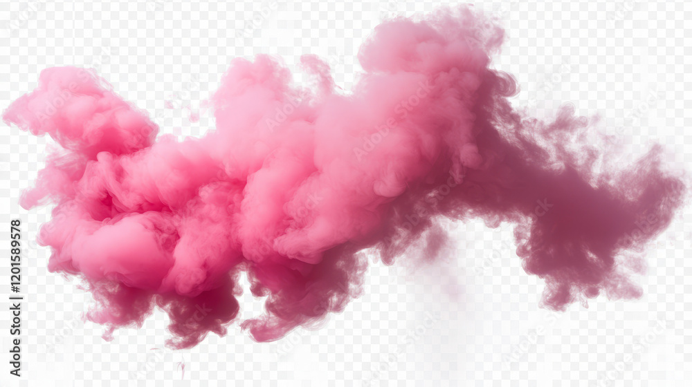 stunning pink smoke cloud: realistic pink smoke effect with abstract ...