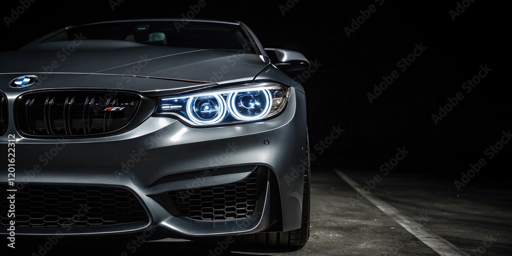 BMW car headlight wallpaper. Stock Photo | Adobe Stock